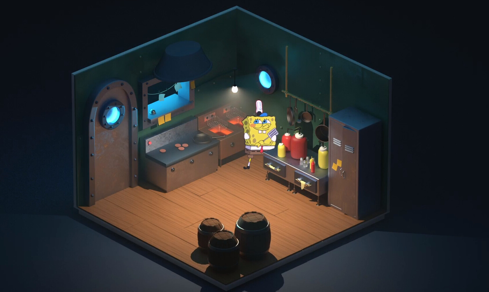 ArtStation - Krusty Krab Kitchen