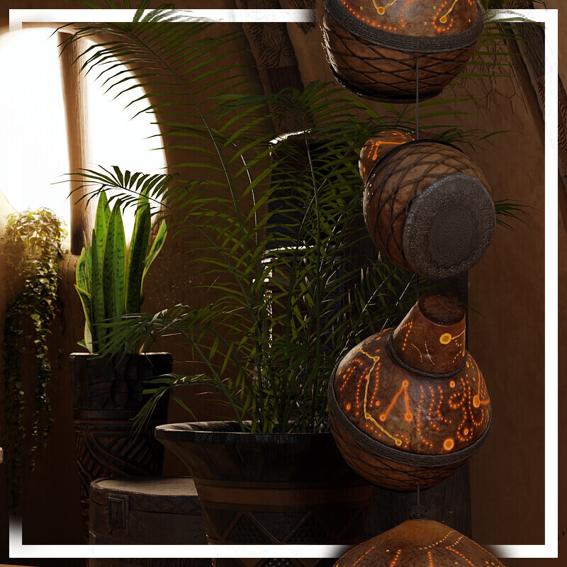 ArtStation - Yokuda Hut Prop Set