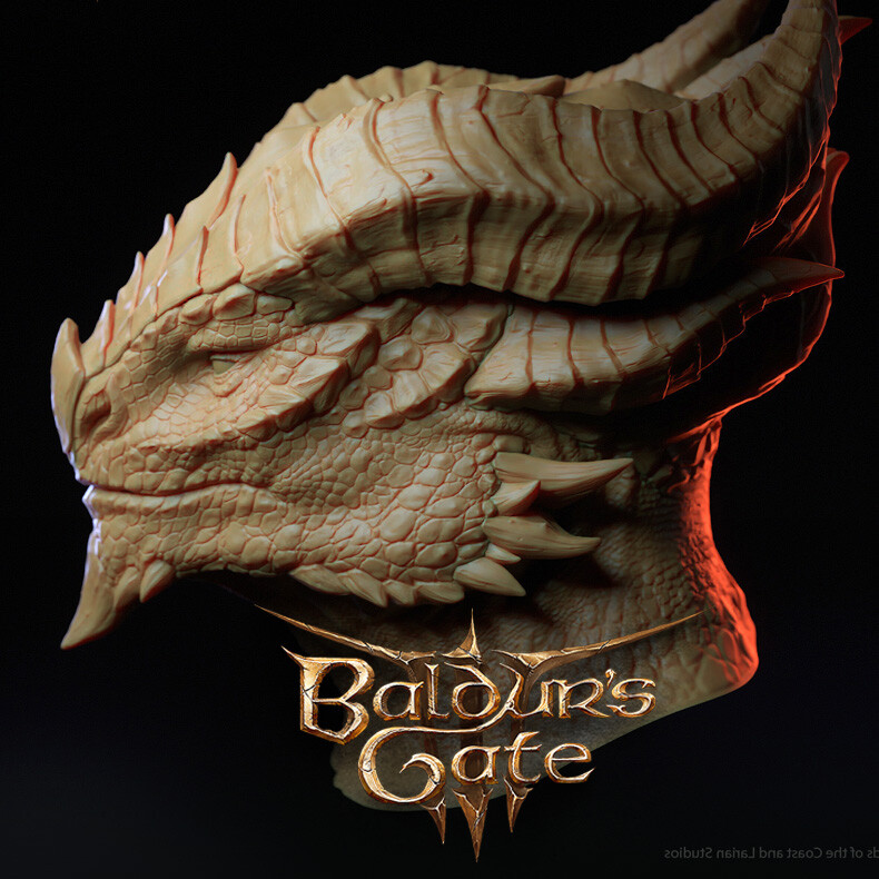 ArtStation - Dragonborn and Half-orc heads - Baldur's Gate 3