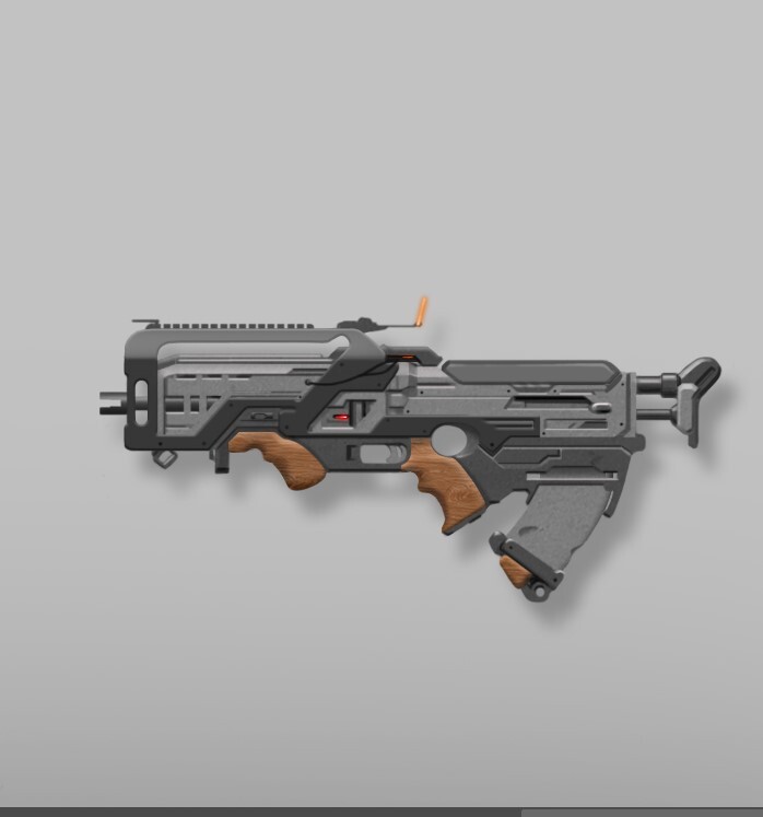 ArtStation - Sci-Fi Assault Rifle - concept