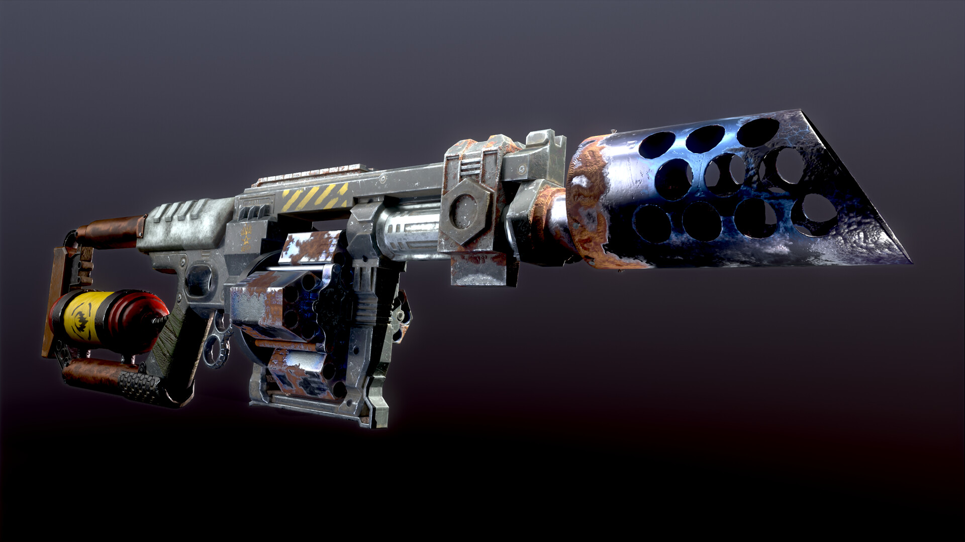 ArtStation - Shotgun-flamethrower - Crying Demon