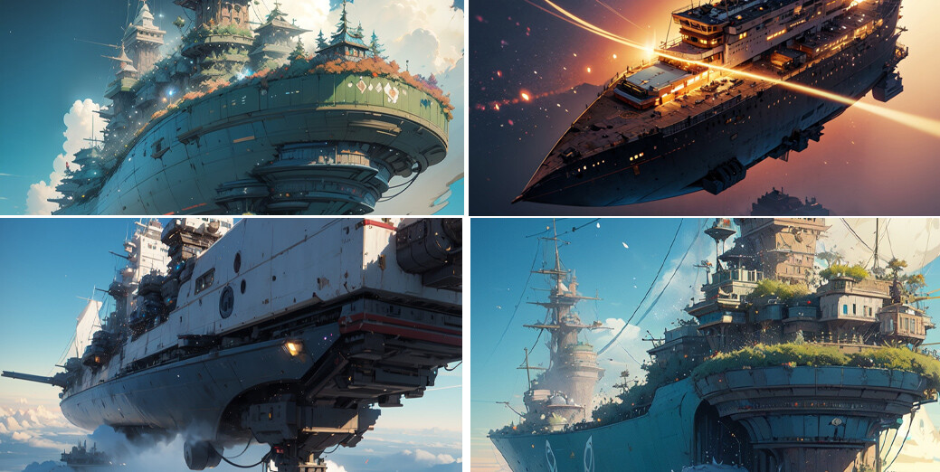 ArtStation - 200 | 4K Futuristic Flying Warship and Colony reference ...