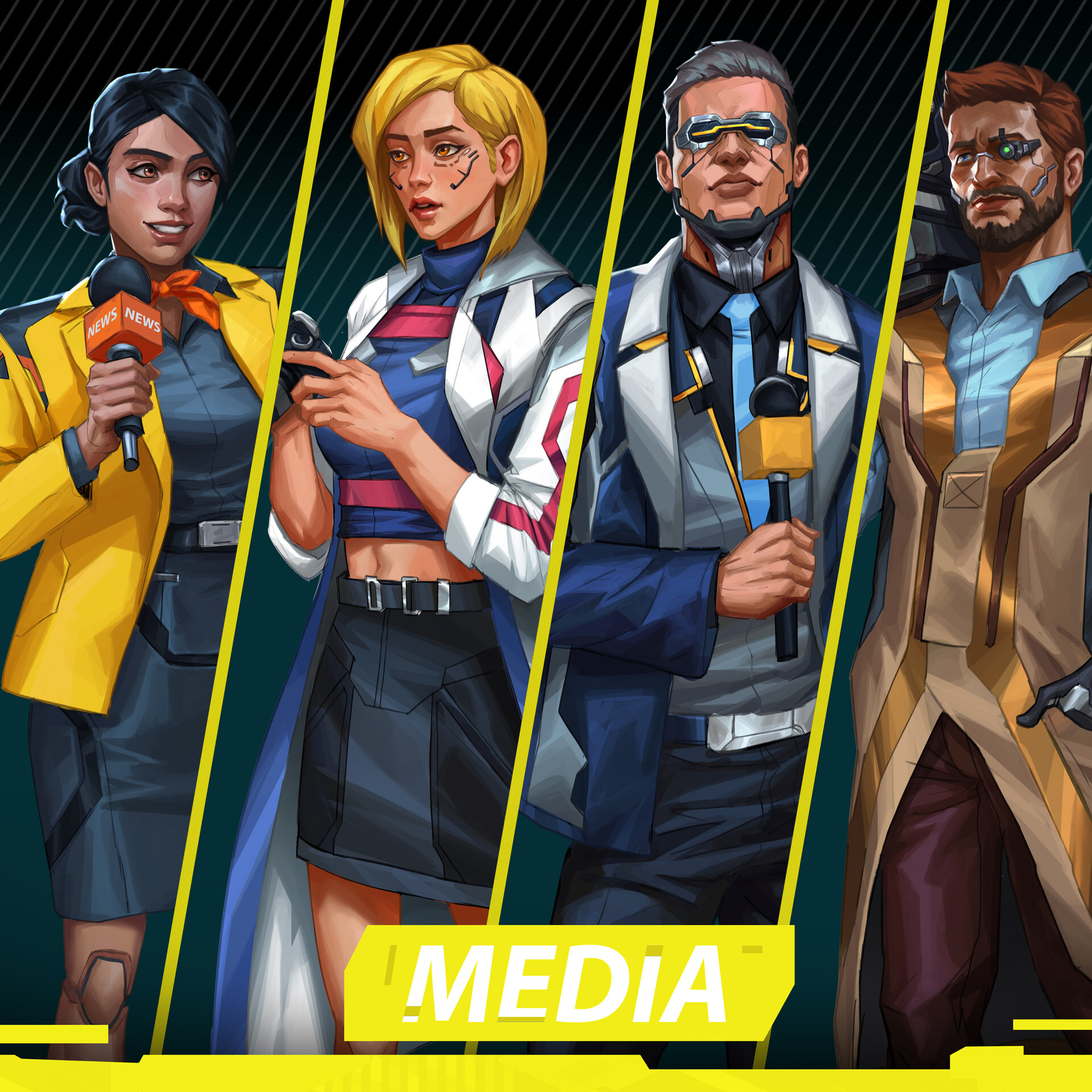 ArtStation - Cyberpunk Character Roles_MEDIA