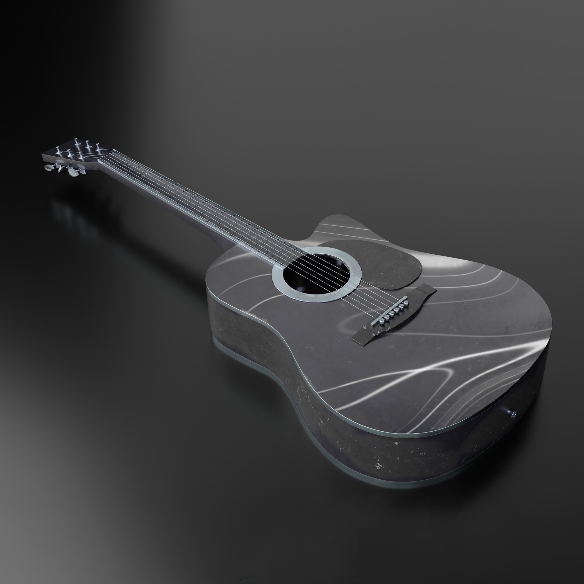 ArtStation - Black Guitar