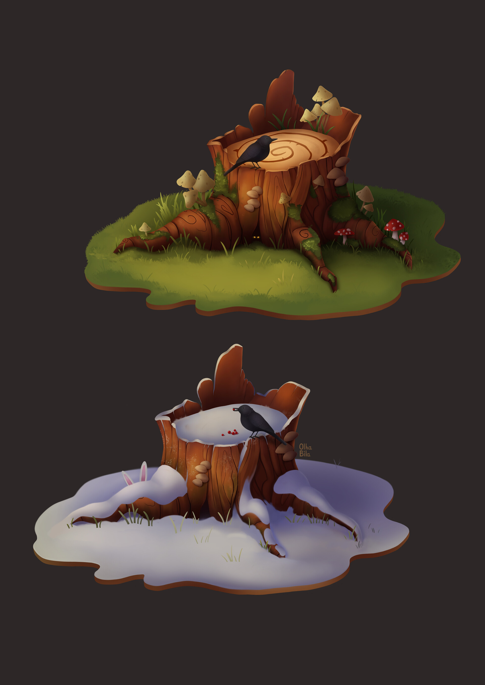 ArtStation - Tree stump
