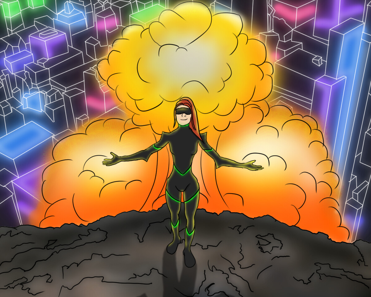 ArtStation - Concept d'espionne dans un monde cyberpunk