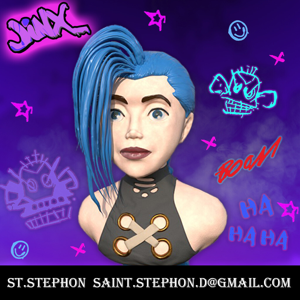 ArtStation - Jinx Bust