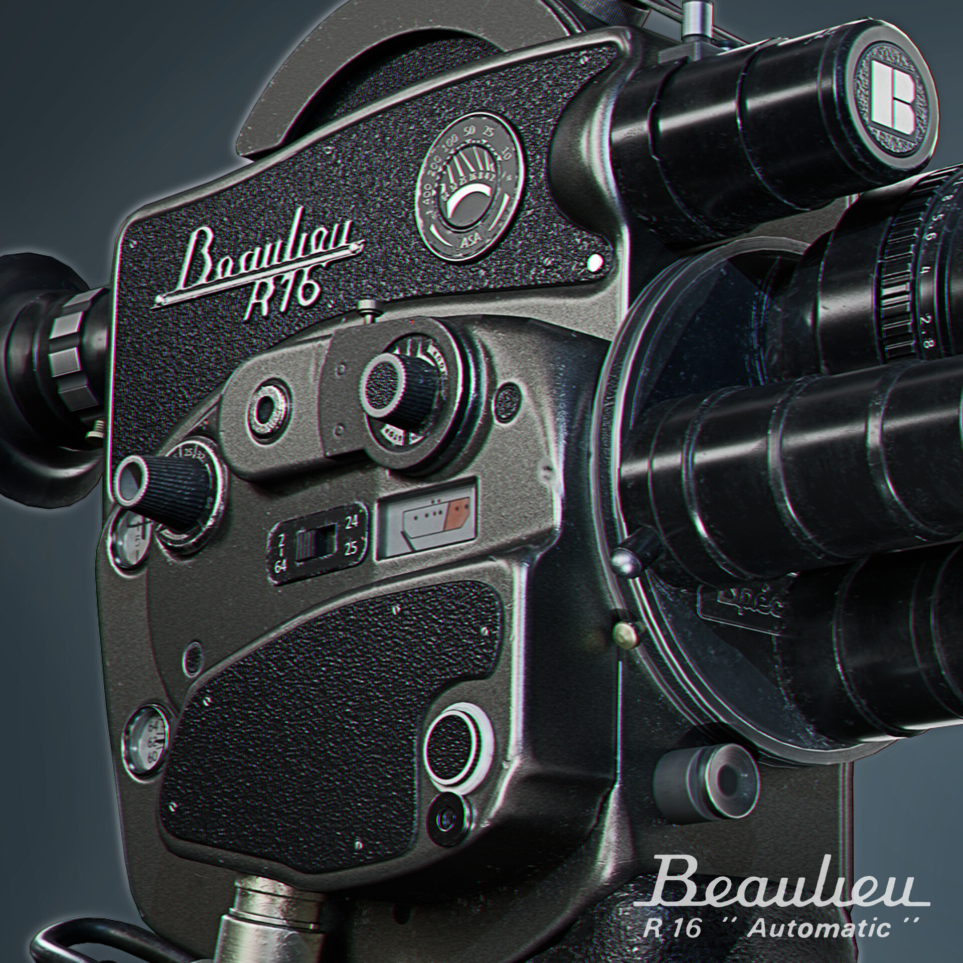 ArtStation - Beaulieu R16 Automatic Film Camera