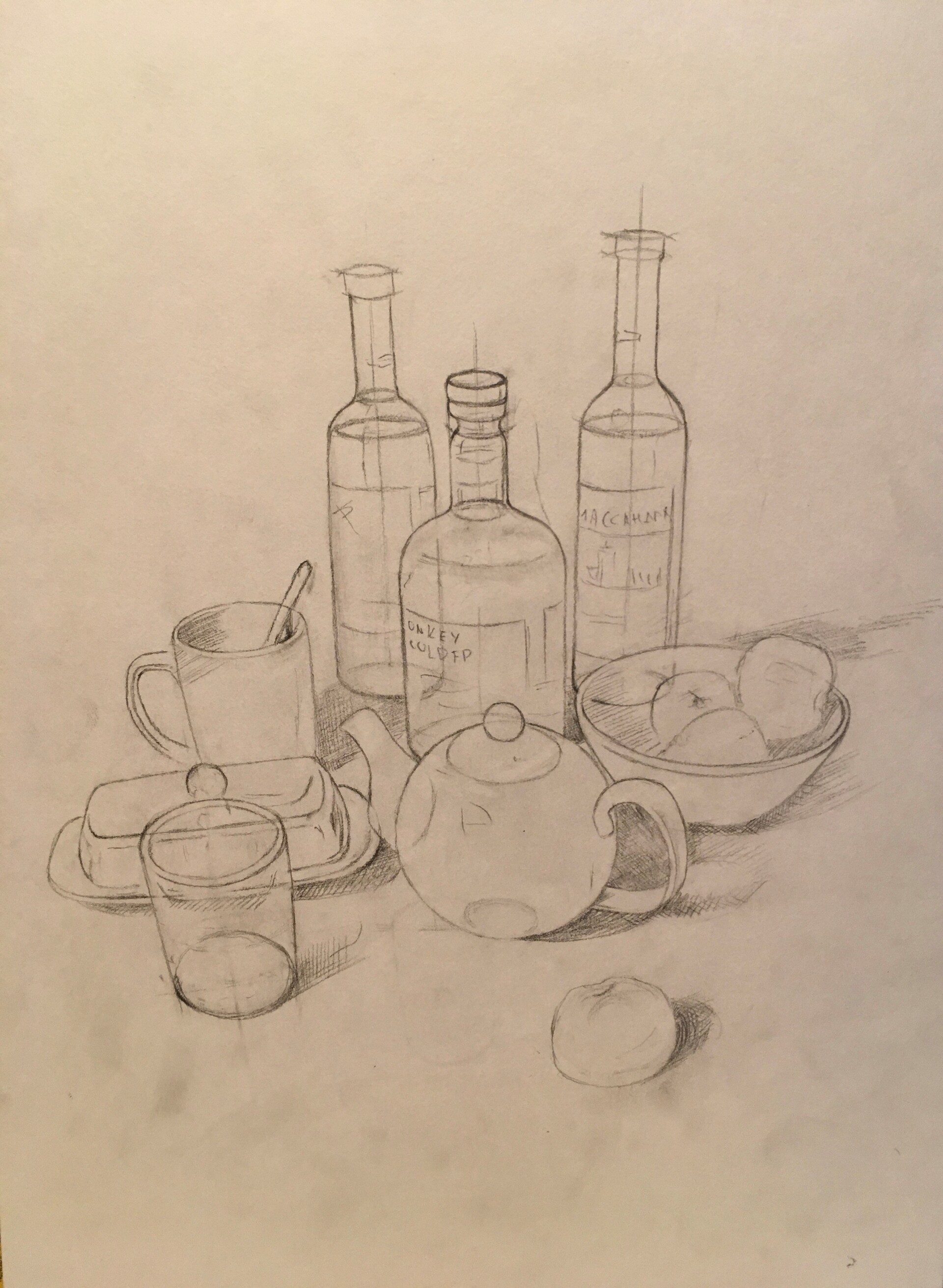 ArtStation - Life drawing archive 2018 - Still-life, portraits, close ...