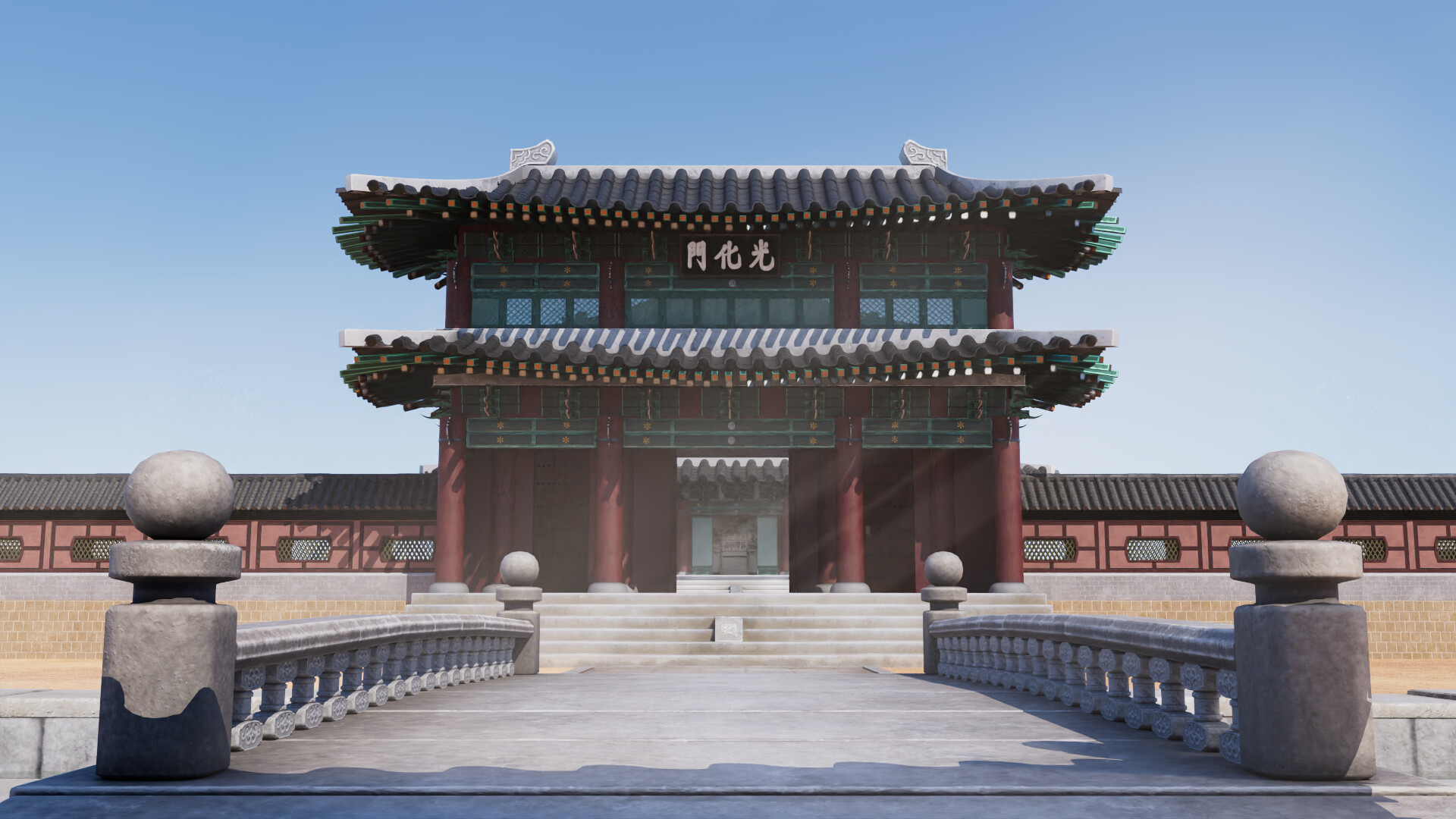 ArtStation - 3D Asian Castle Gate_02