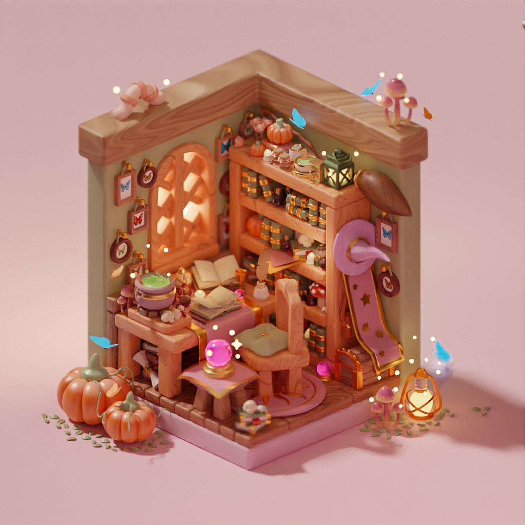 ArtStation - The Witch's Cabin 🔮 ️🧙‍♂️
