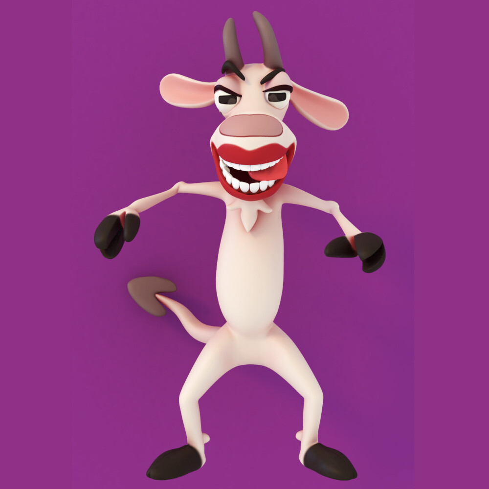 ArtStation - Evil Goat Cartoon Character Design