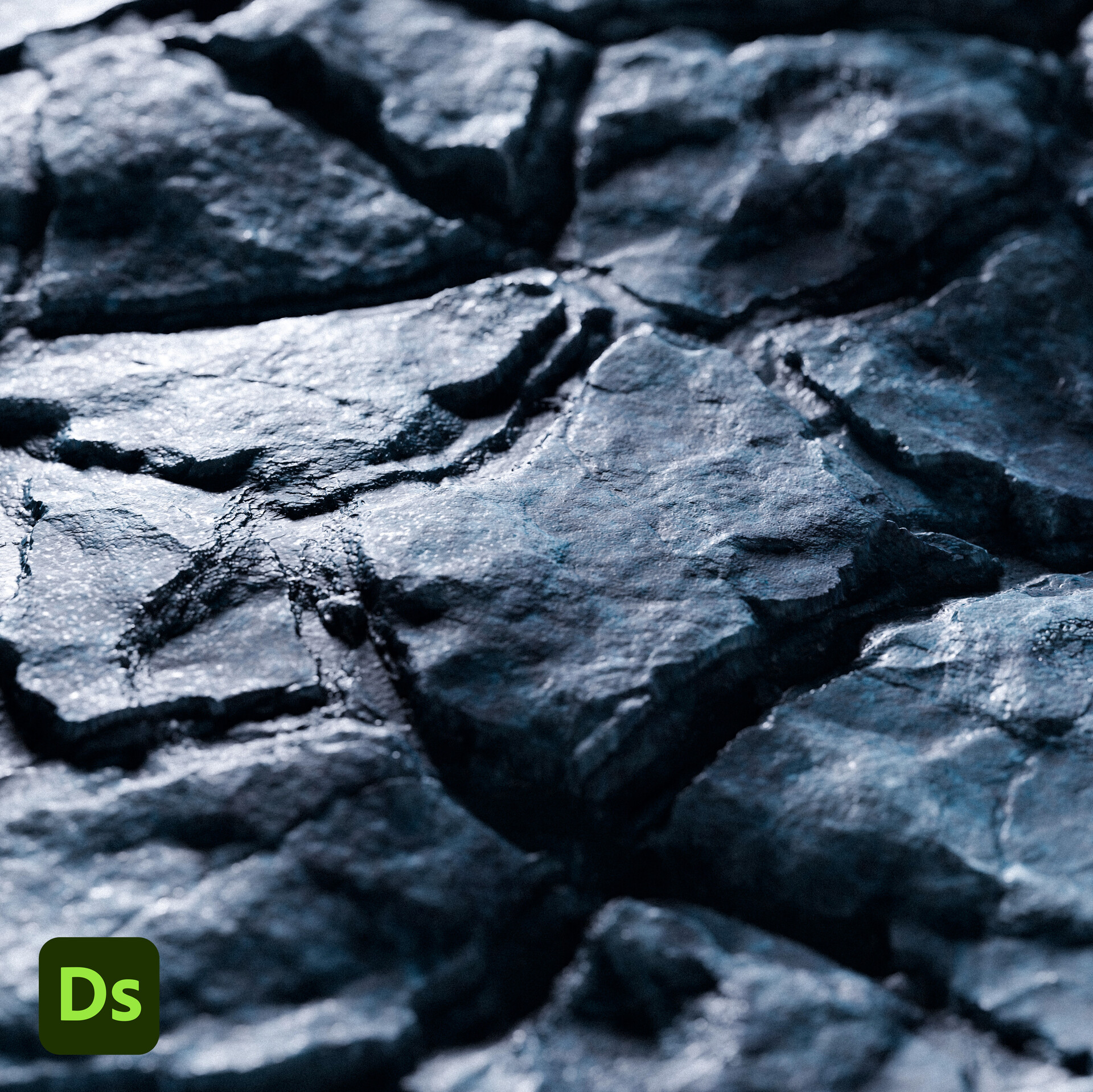 ArtStation - Grey Stones PBR Material