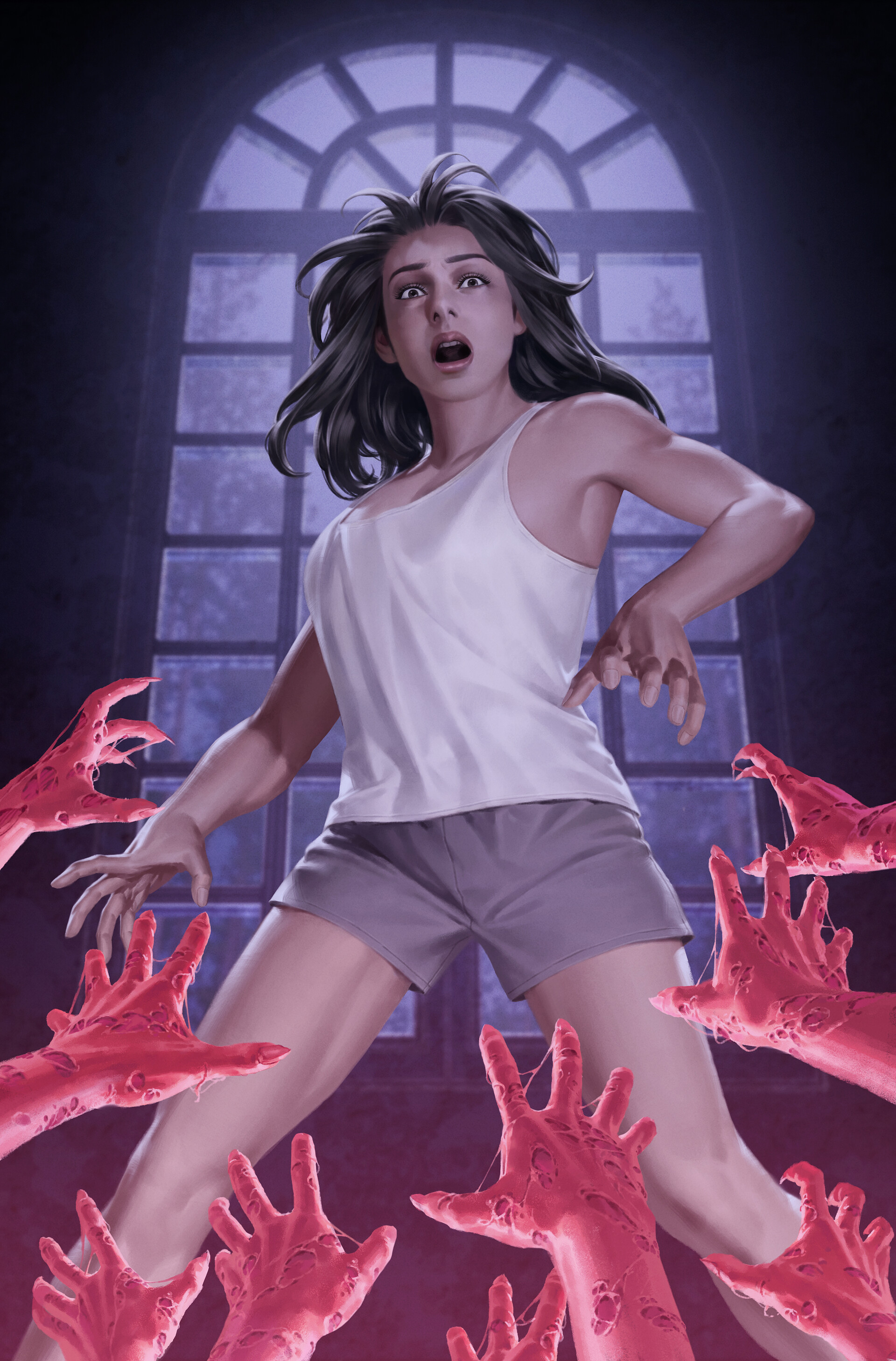 ArtStation - A HUNTER GIRL COVER WORK