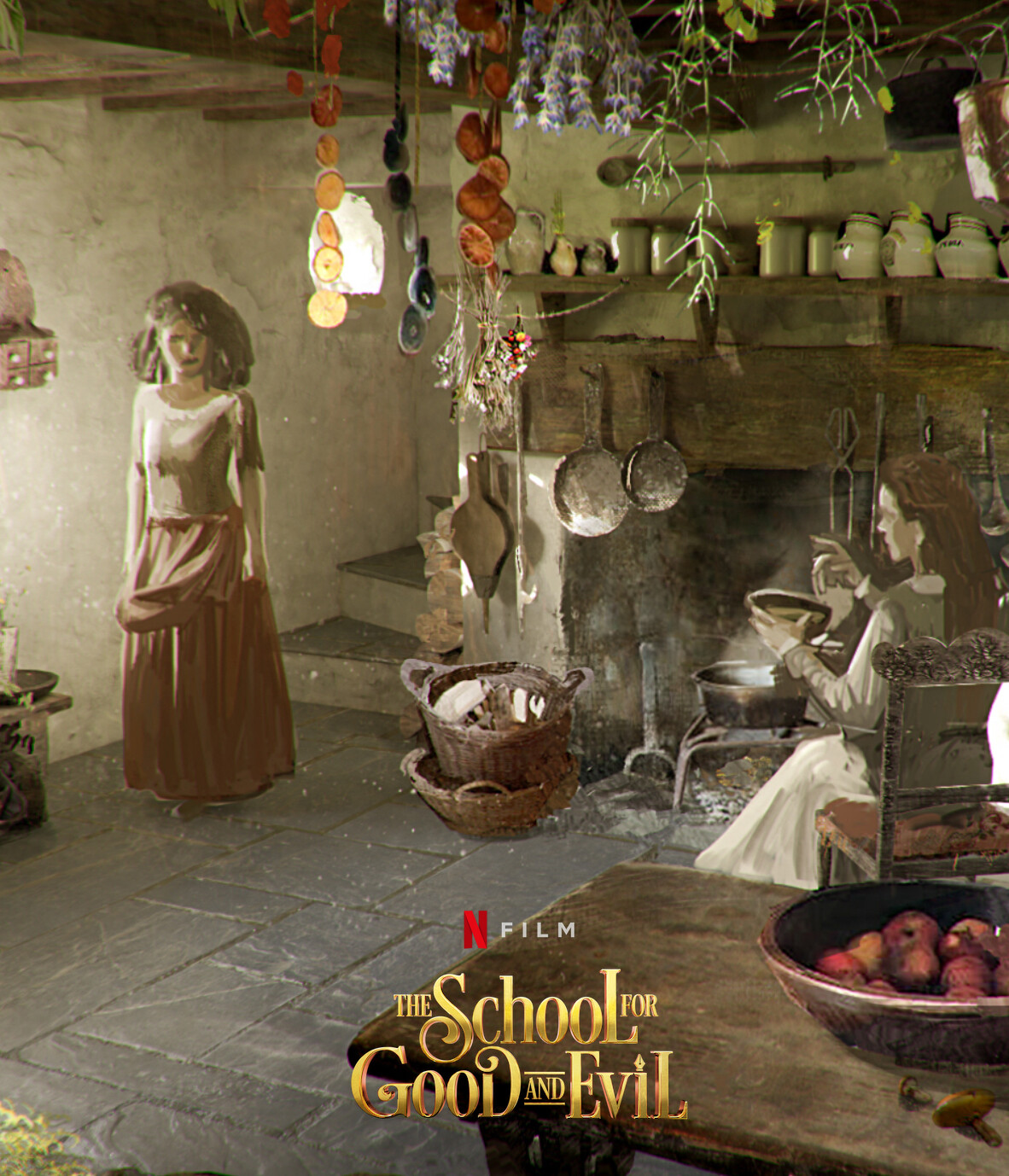 ArtStation - School for Good and Evil Set design Agatha and Sophie kitchens