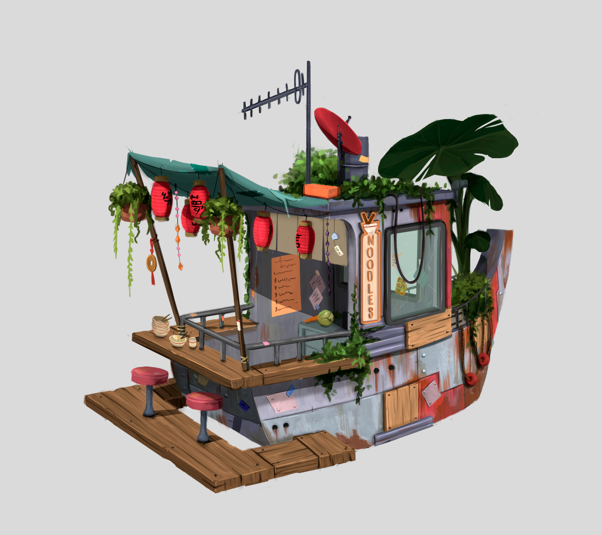 ArtStation - NOODLES BAR