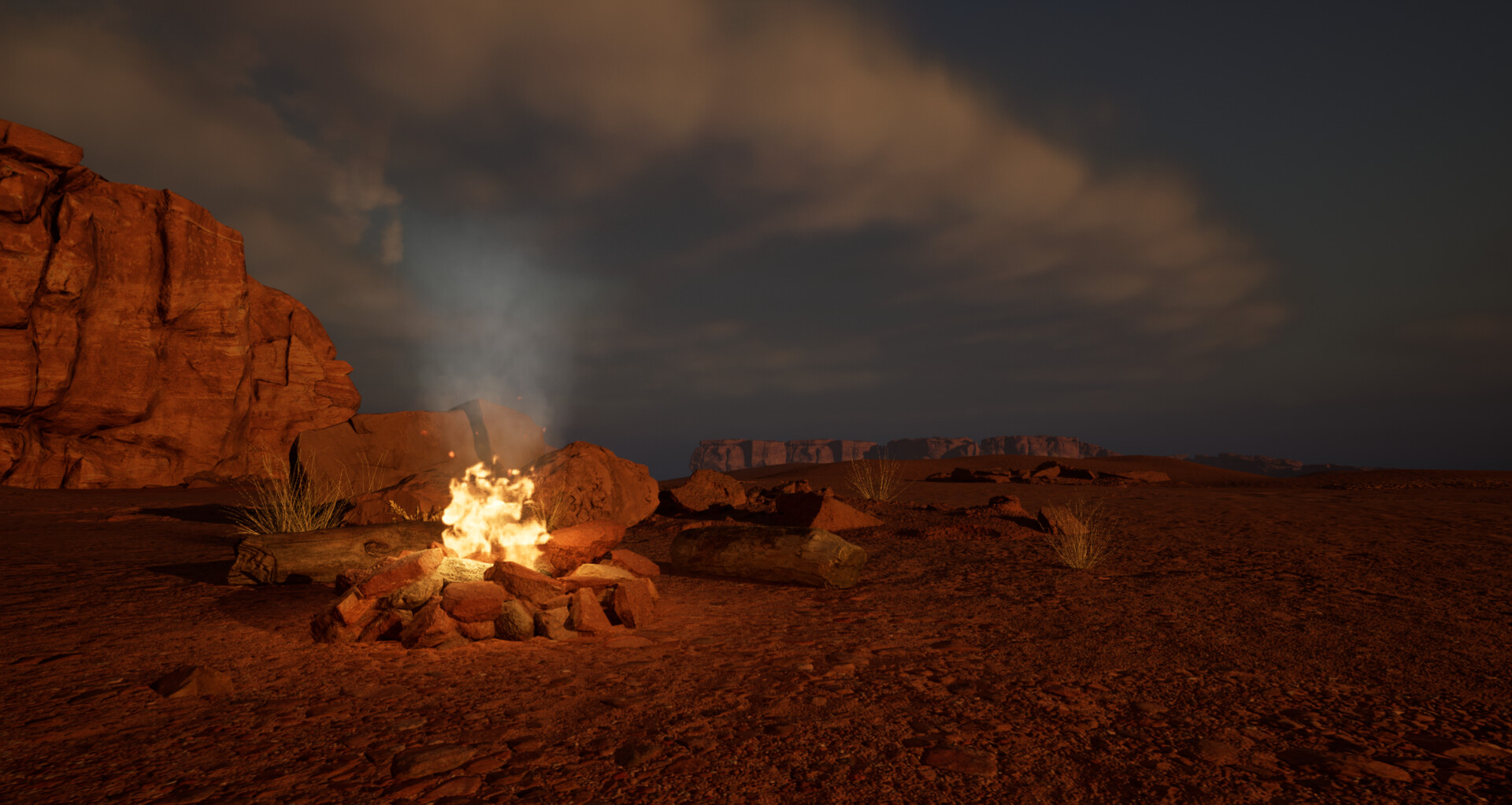 ArtStation - Campfire FX & Canyon Enviroment - Unreal Engine 5