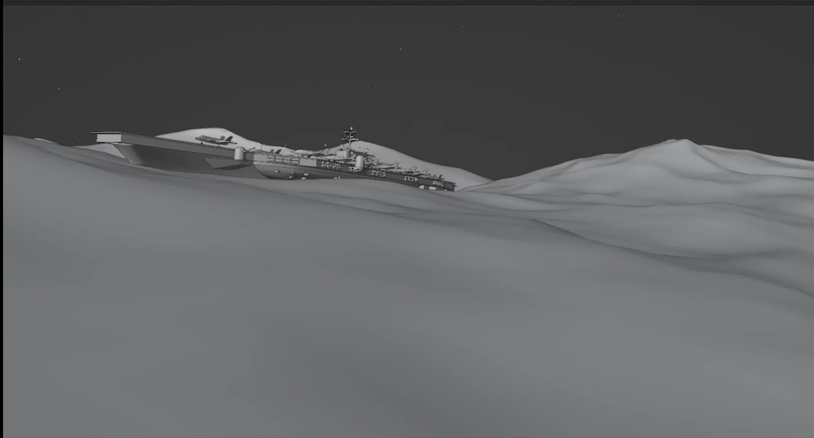 ArtStation - Grayscale Ocean Simulation