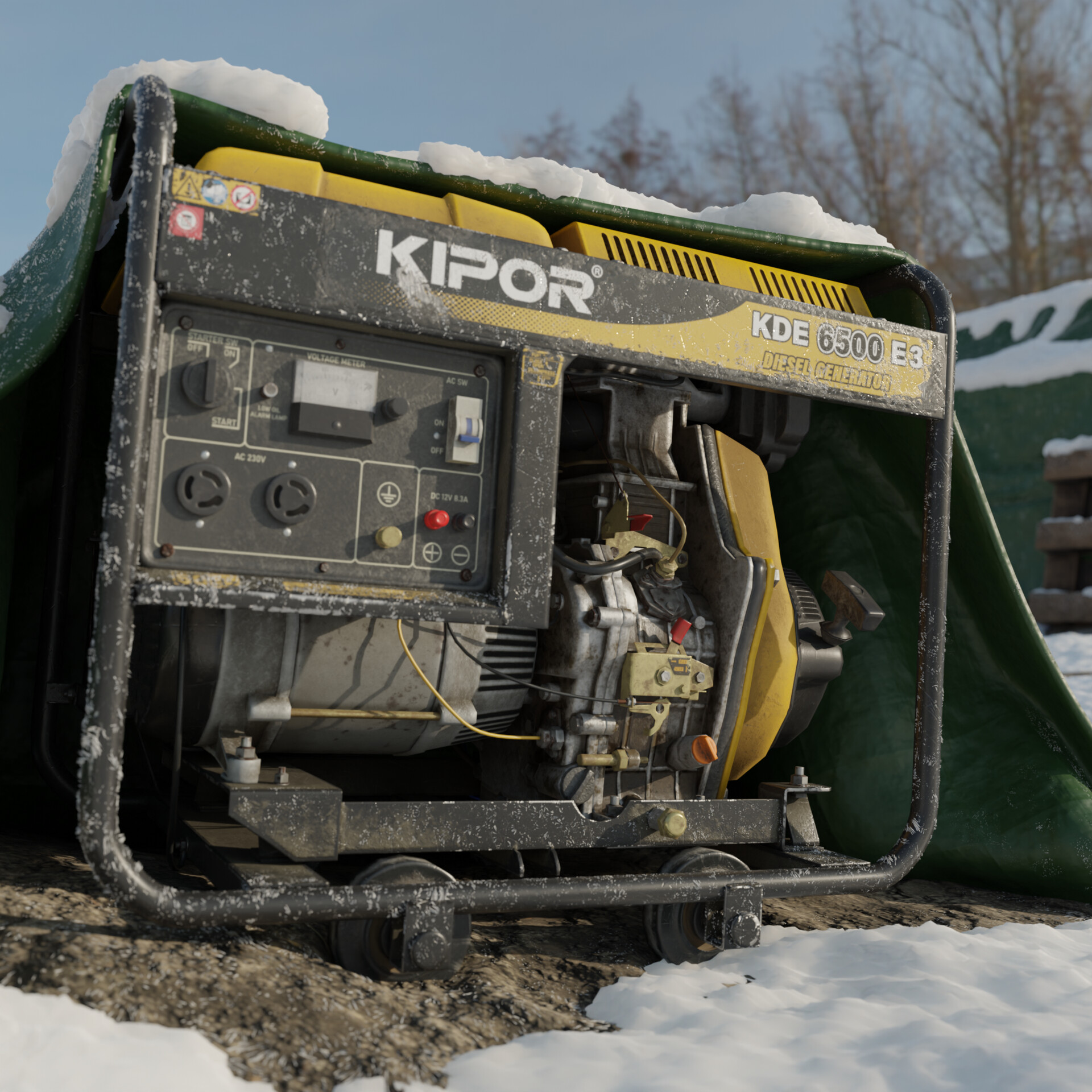 ArtStation - Generator Kipor KDE 6500 E