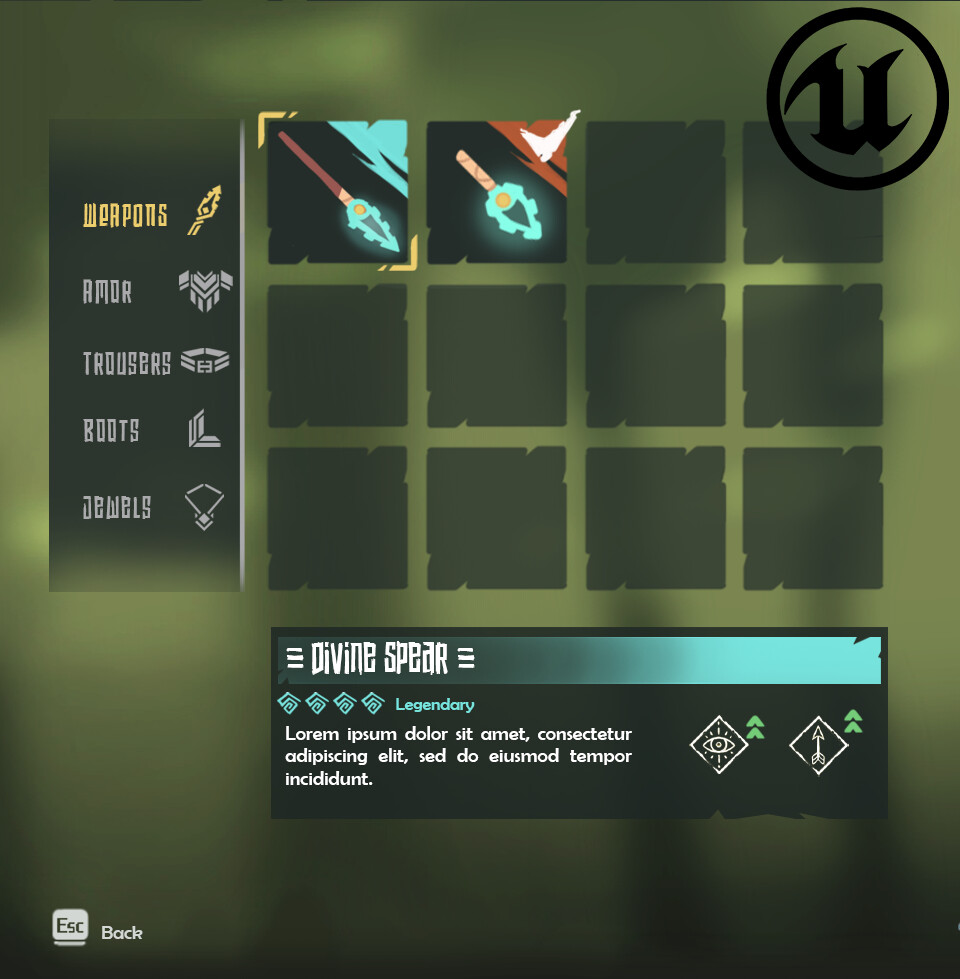 ArtStation - UI Inventory