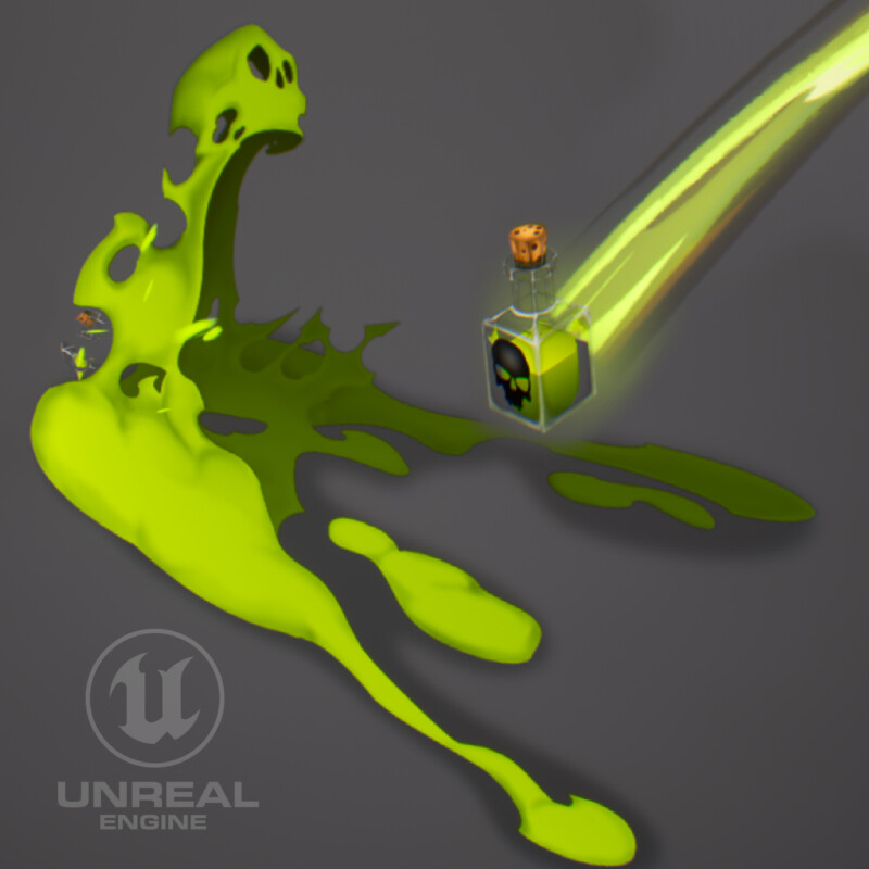 ArtStation - Toxic Bottle VFX