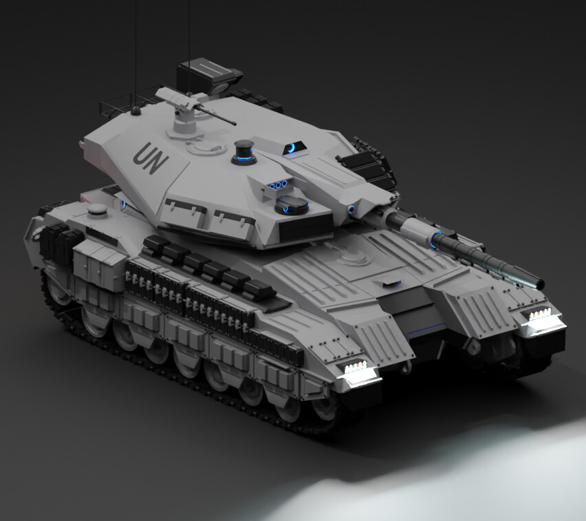 ArtStation - Sci-fi Tank WIP