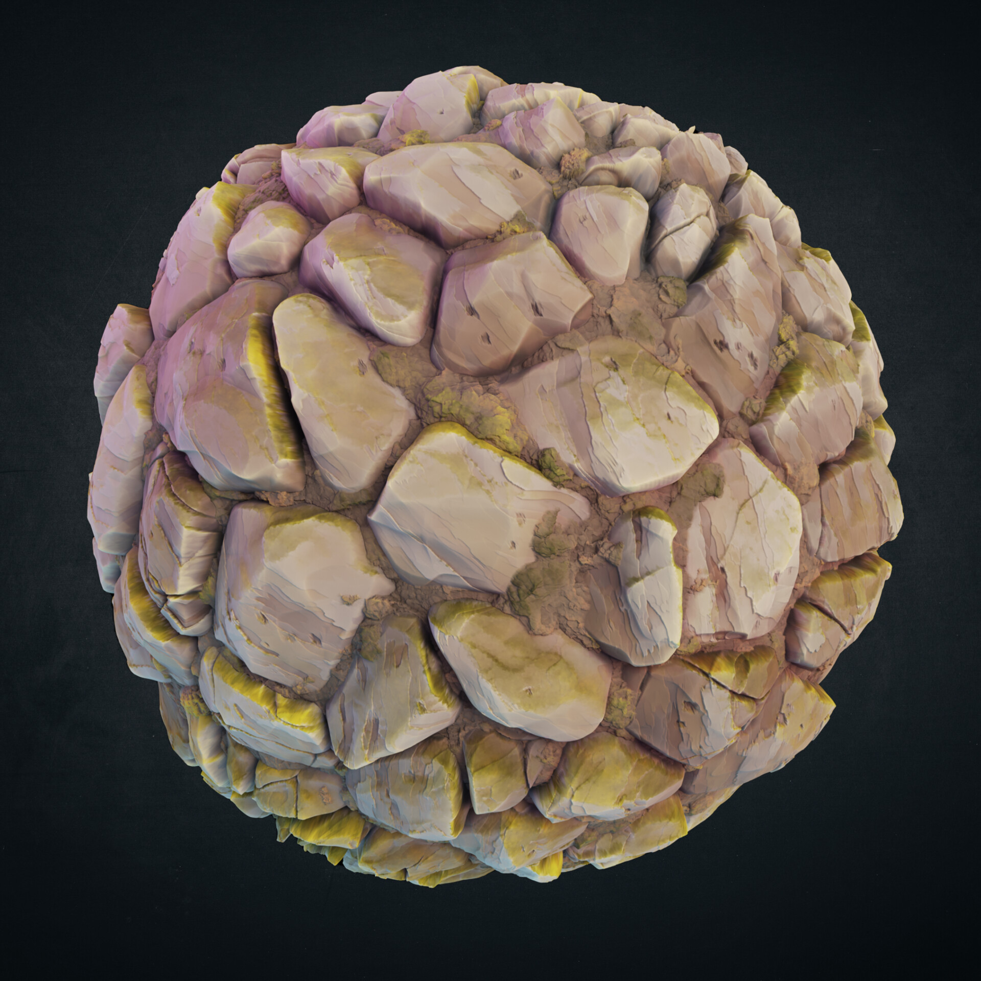 ArtStation - Stylized Stones procedural material
