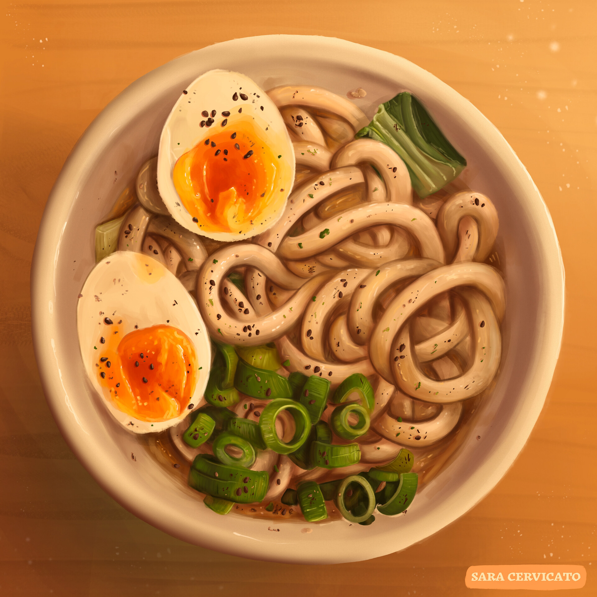ArtStation - Udon bowl