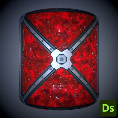 ArtStation - Stylized Reinforced Ruby Wall