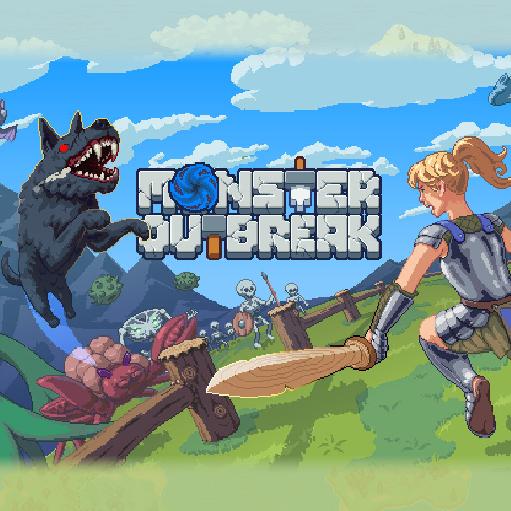 ArtStation - Fonts and logo for Monster Outbreak