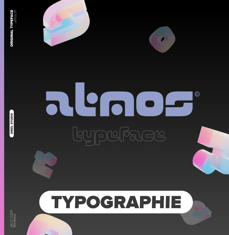 Thomas Domezil - ATMOS • Typographie Custom
