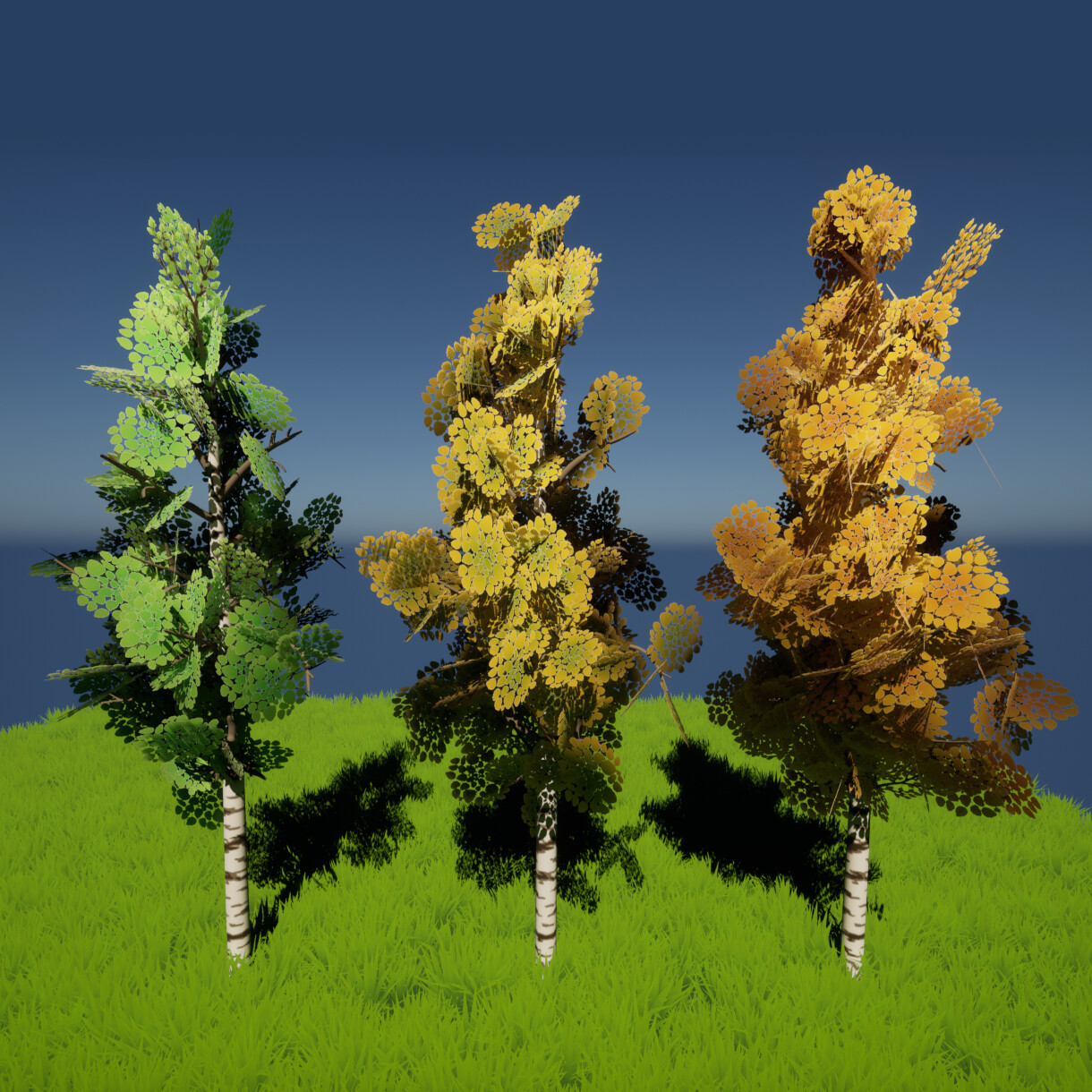 ArtStation - Birch tree props