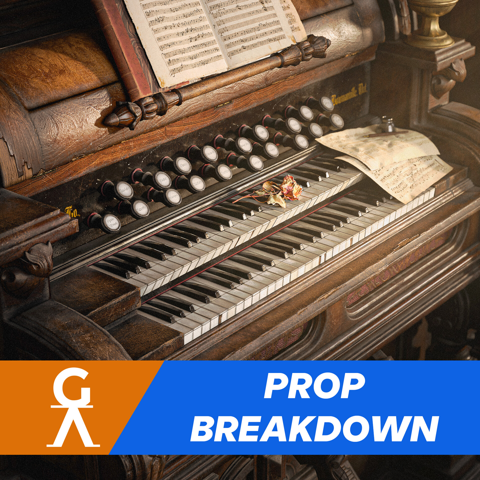 ArtStation - Dominion Reed Organ - Prop Breakdown - Jérôme Bussat