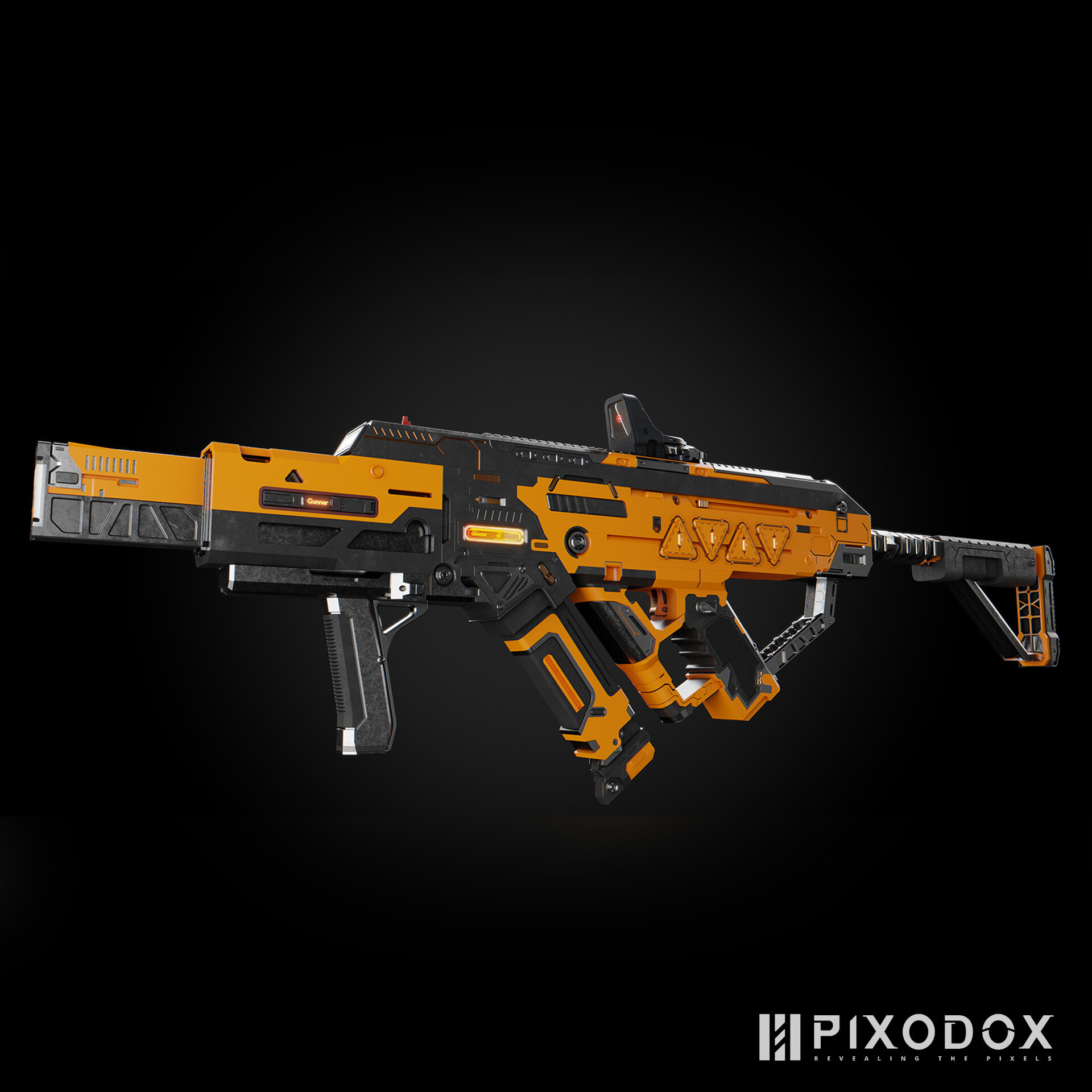 ArtStation - Sci-fi Gun Hardsurface Model