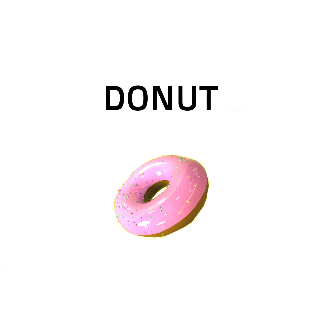 ArtStation - Donut Animation with motion blur