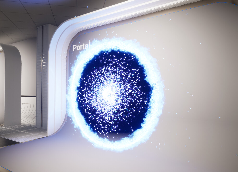 ArtStation - Black and blue Portal VFX UR5