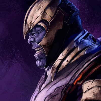 ArtStation - THANOS - Painting Practice - `Avengers: Endgame` Movie Fanart