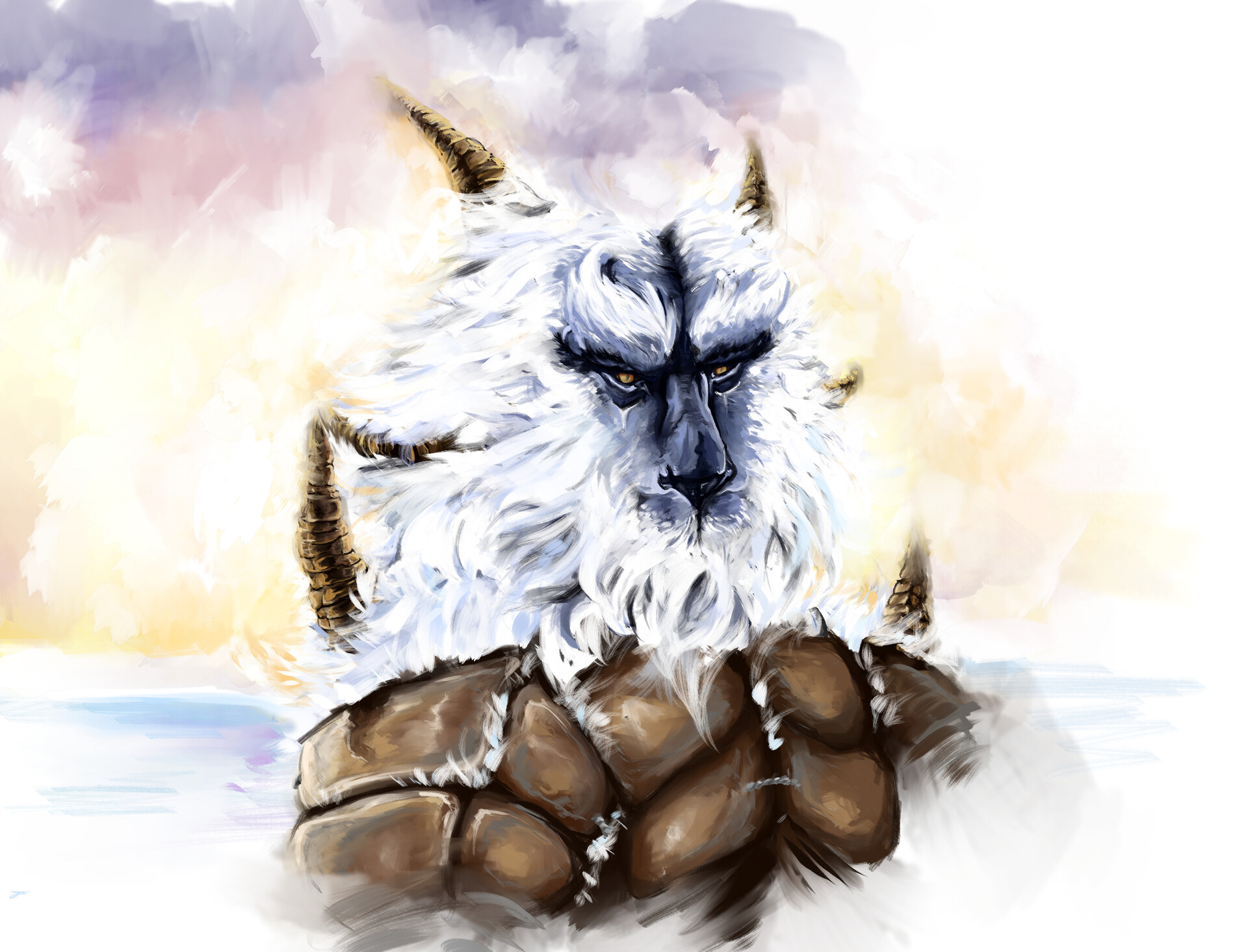 ArtStation - Lion/Goat creature concept