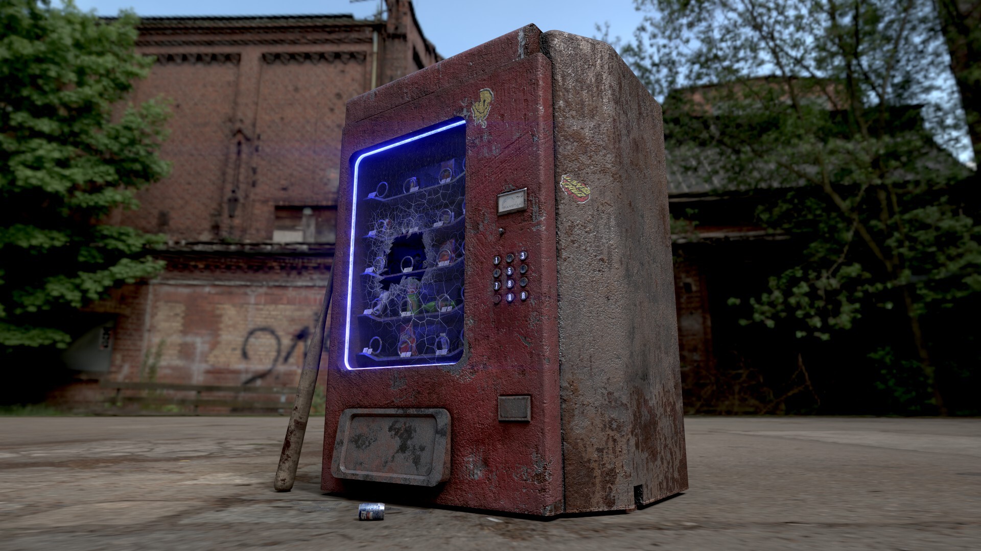 ArtStation - Survival Vending Machine - Texturing work