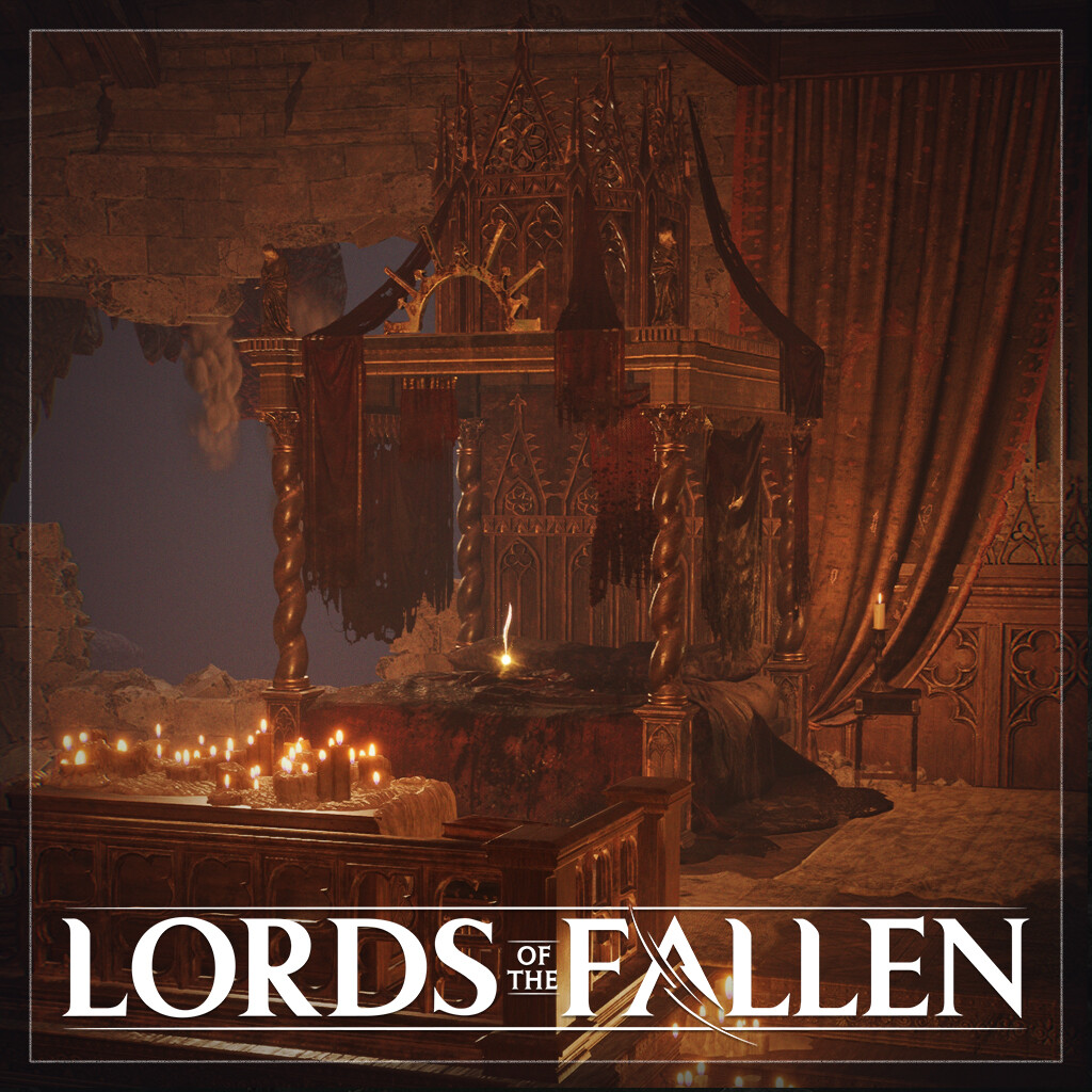 ArtStation - Lords of the Fallen - Queen Sophesia's bed