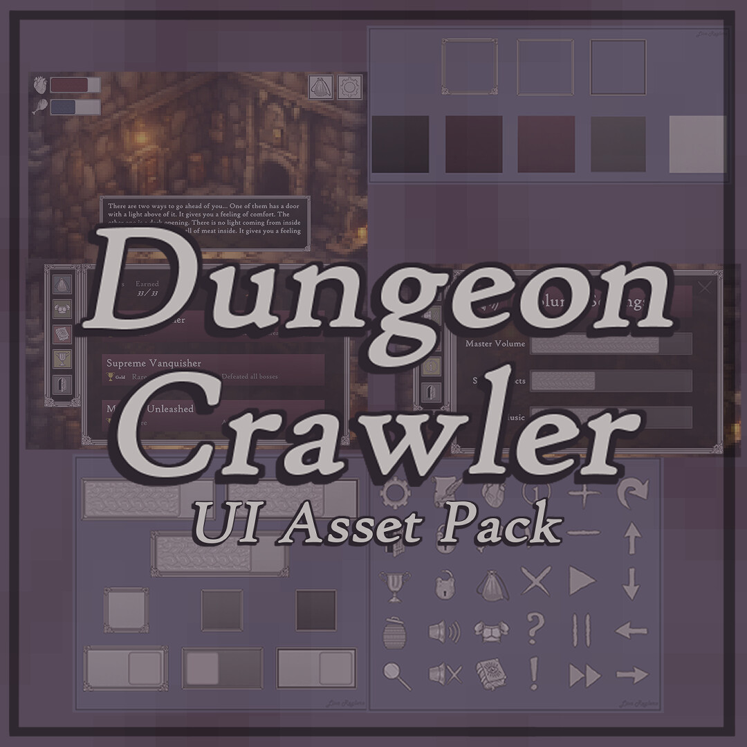 ArtStation - Dungeon Crawler - UI Asset pack
