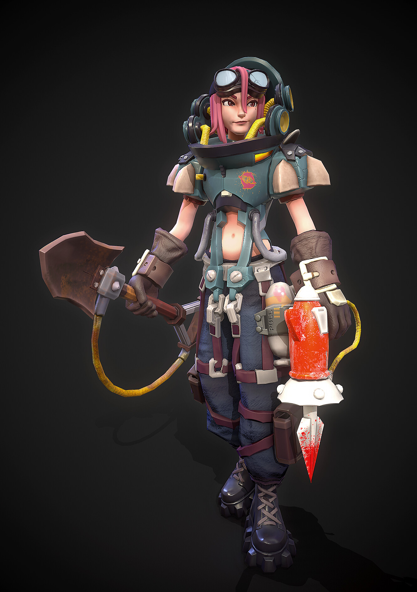 ArtStation - Post-apocalypse world Explorer 3D