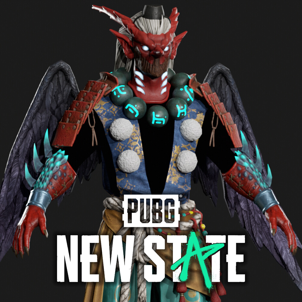 ArtStation - PUBG - Dragon Tengu Costume
