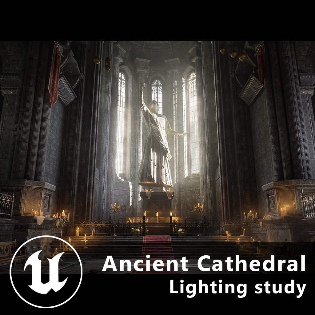 ArtStation - Lighting Study - Ancient Cathedral