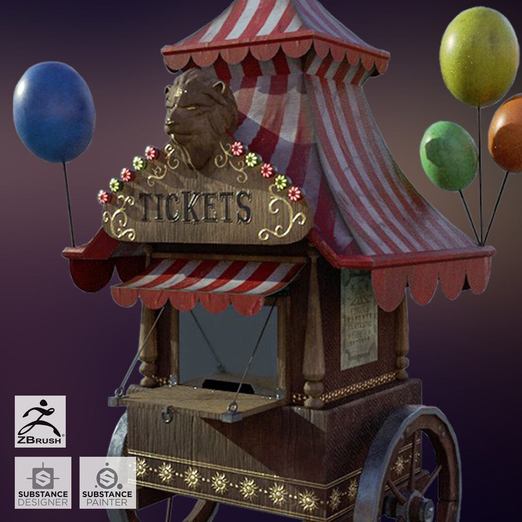 ArtStation - Circus Ticket Office