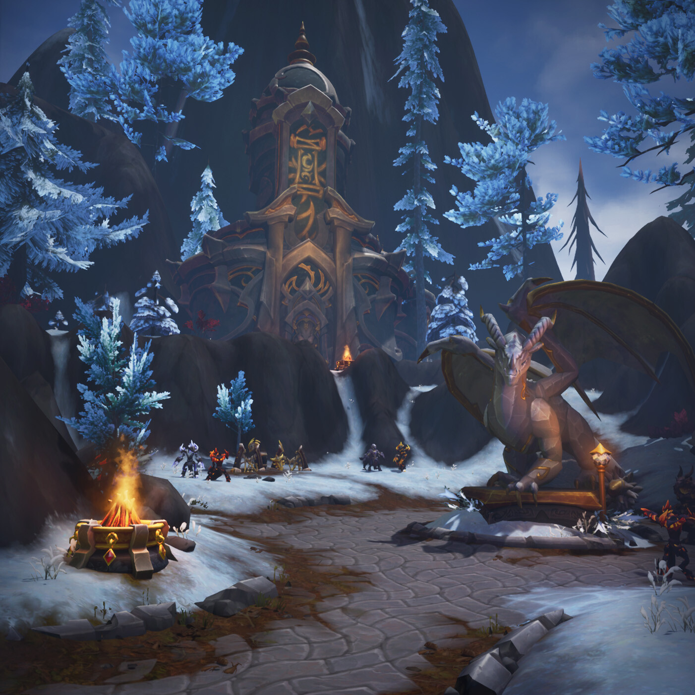 ArtStation - World of Warcraft Fan Art - Level Design Study - Azure Span