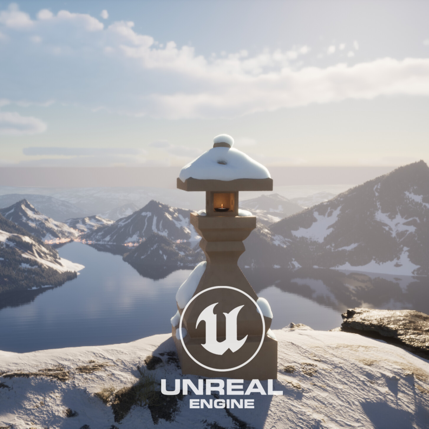 ArtStation - snowy mountain environment in unreal 5.1