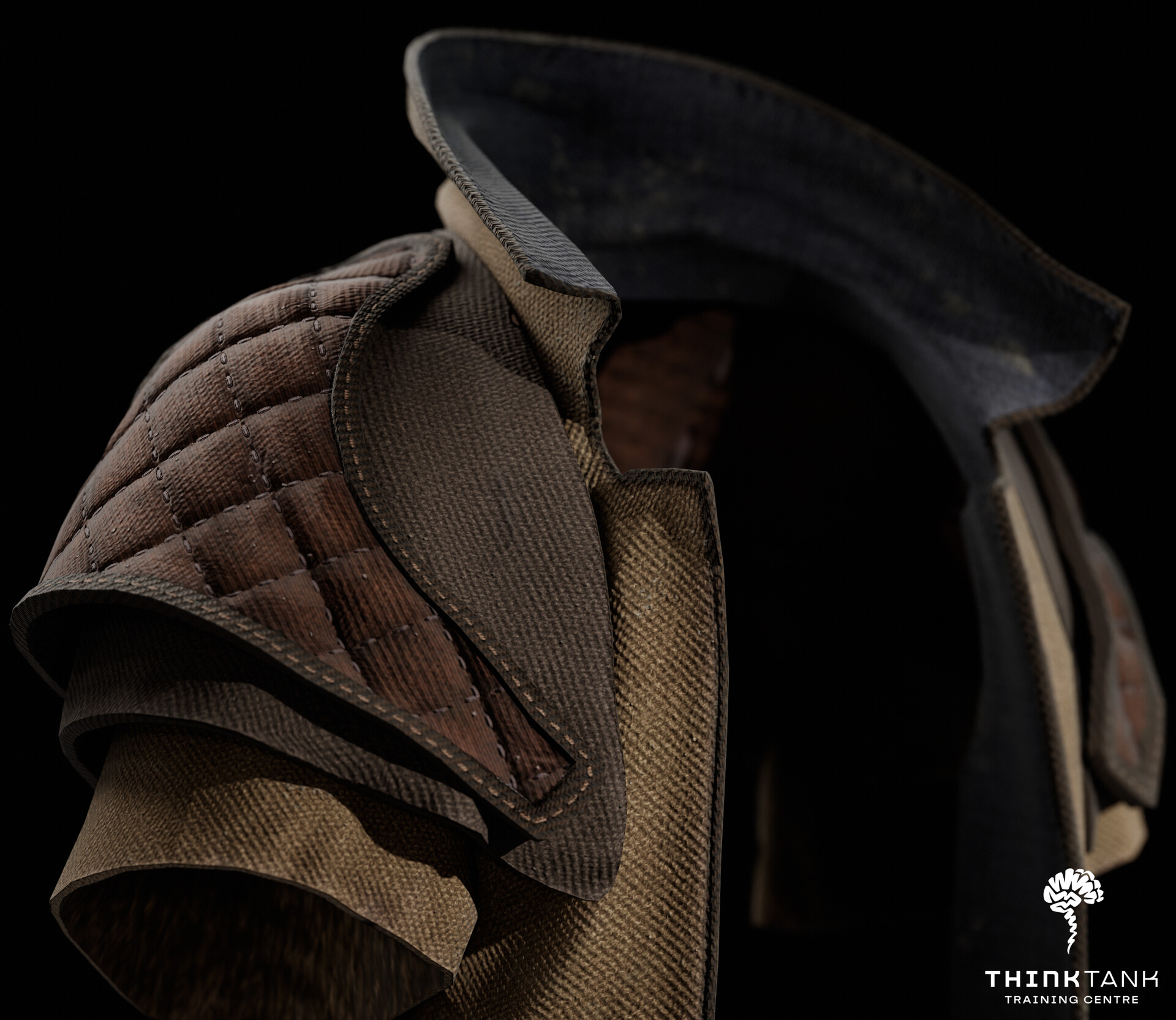 ArtStation - Surface texturing - Coat , Leather bag and Metal.