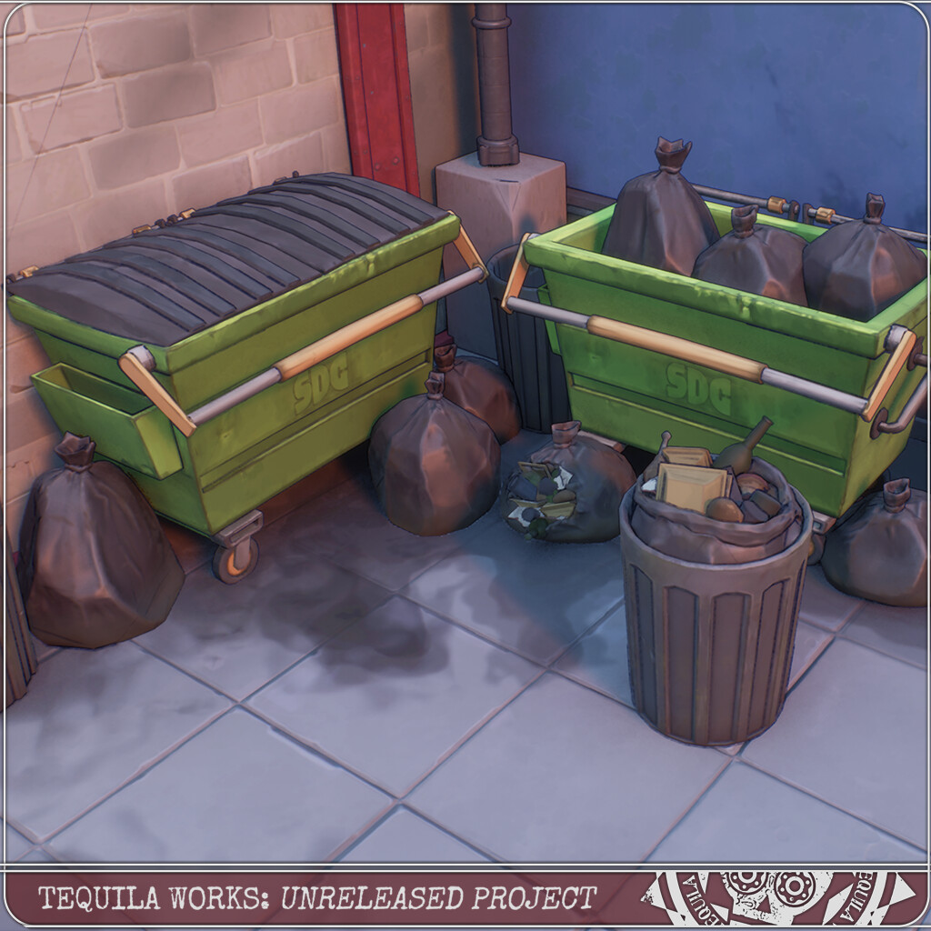 ArtStation - Trash set- environment assets