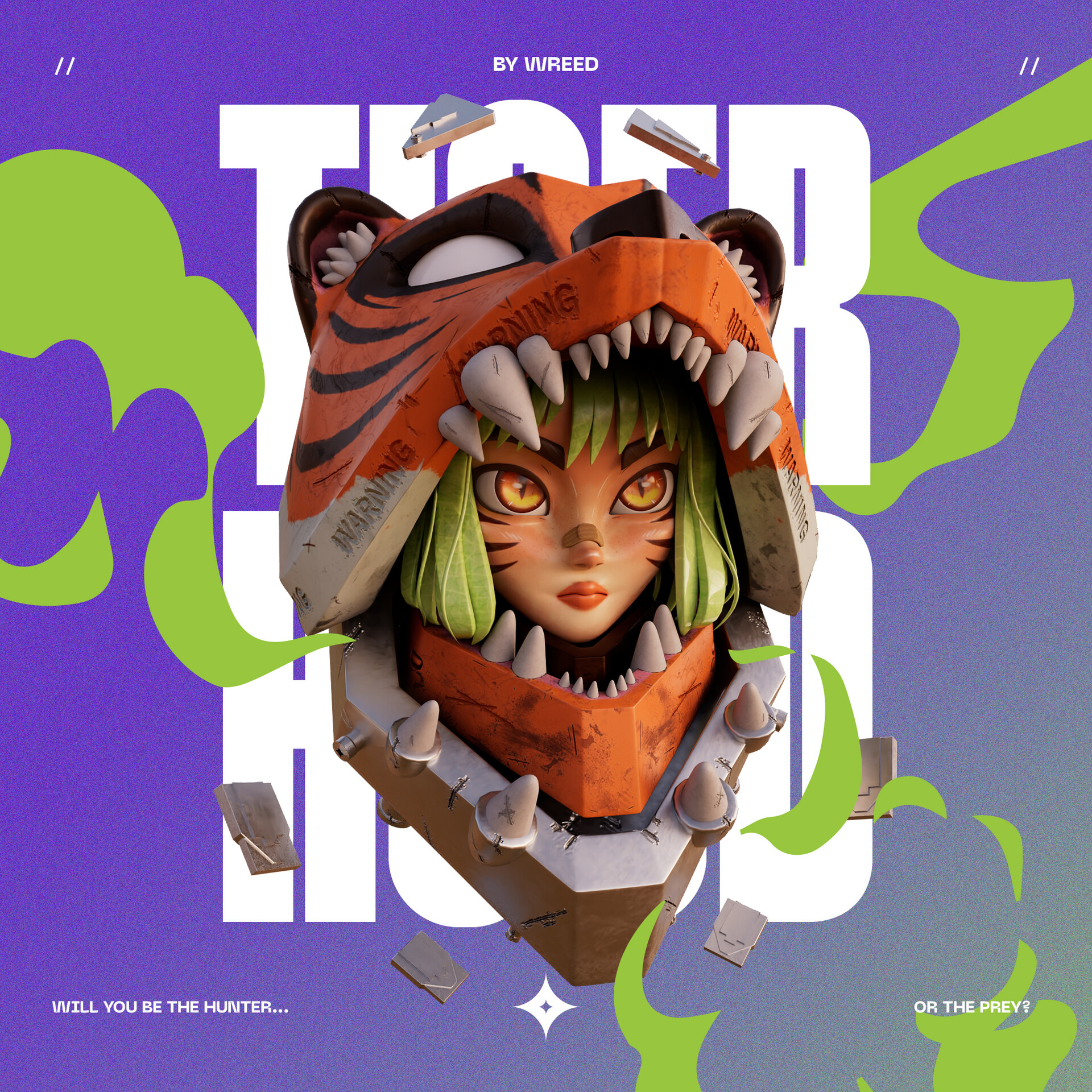 ArtStation - Tiger hood